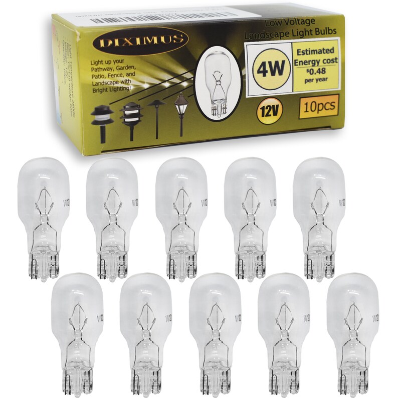 Landscape Light Bulbs 20 Pack 12v Light Bulb 4 Watt Low Voltage Light ...