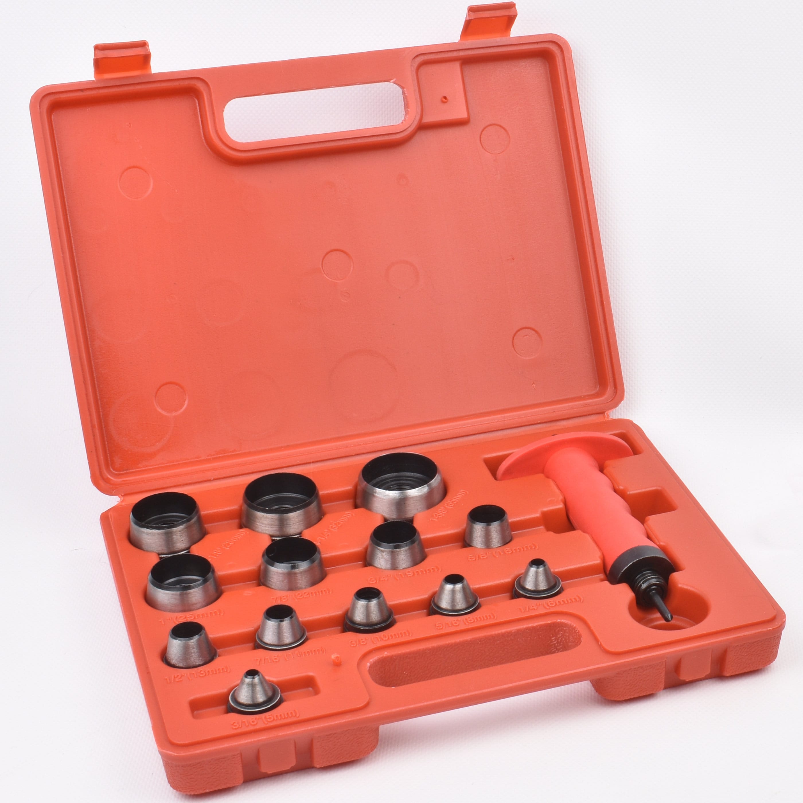Hollow Hole Punch Set 14 Pieces 3/16 to 1-3/8in – Hole Maker Tool ...