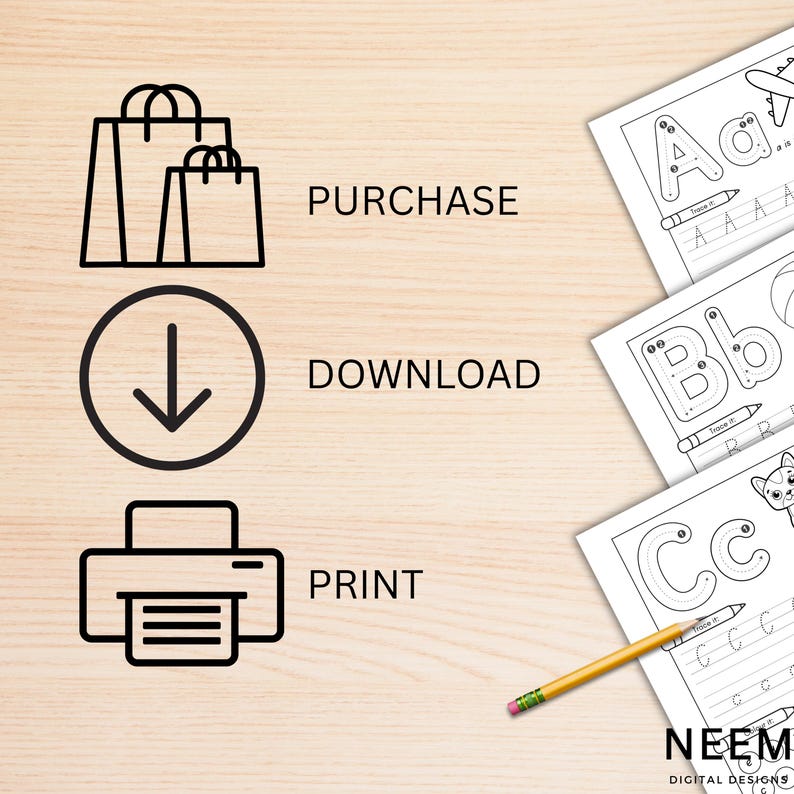 26 Alphabet Worksheets Bundle | Colouring, Tracing and Writing Practice ...