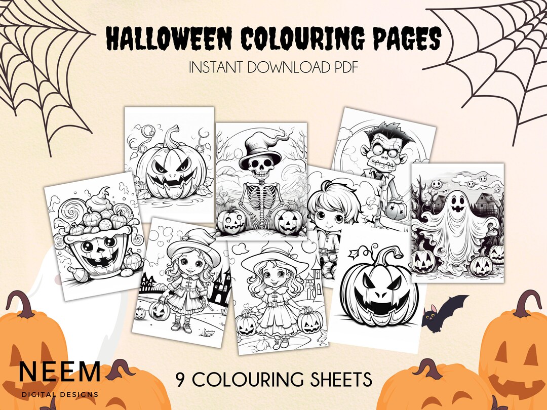 Halloween Colouring Sheets, Pumpkin Coloring Pages, Spooky Pumpkin ...