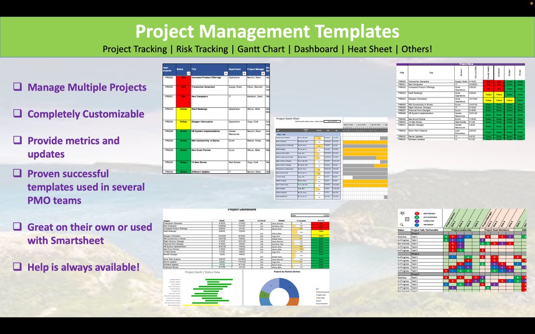 Proven and Trusted Excel Project Management Template - Etsy