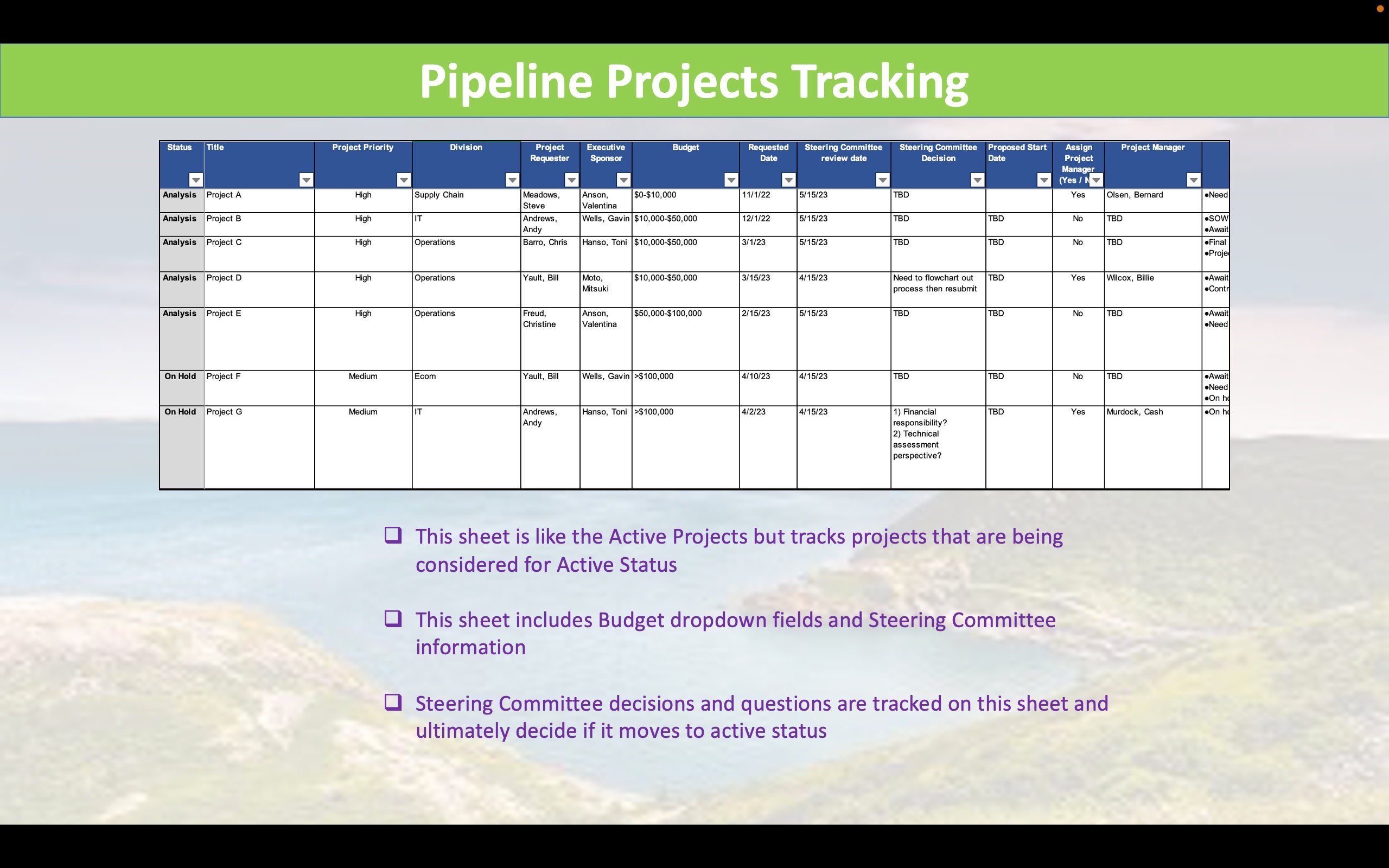 Proven and Trusted Excel Project Management Template - Etsy