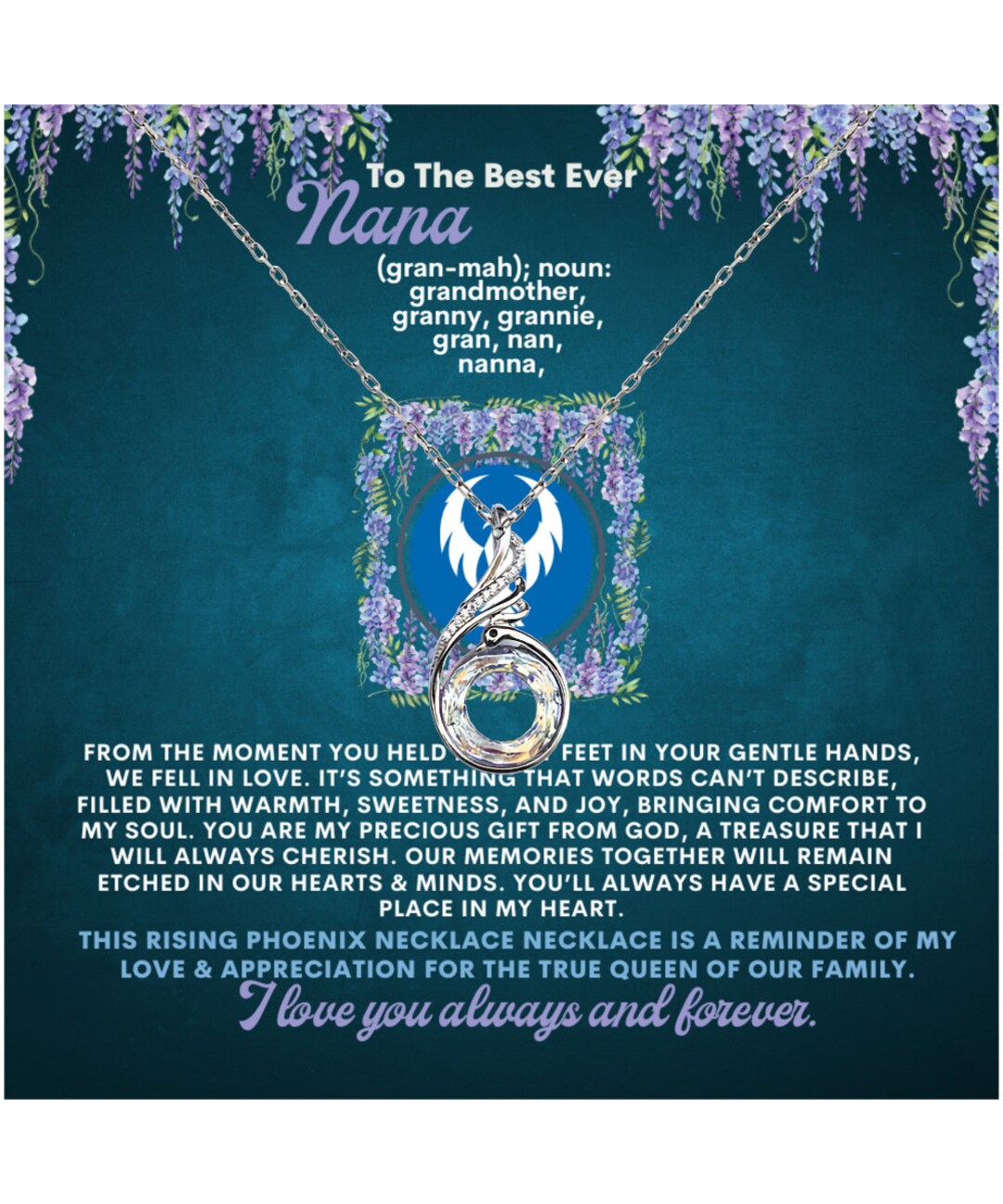 To Nana My Feet in Your Hands, Appreciation Token Silver Sterling ...