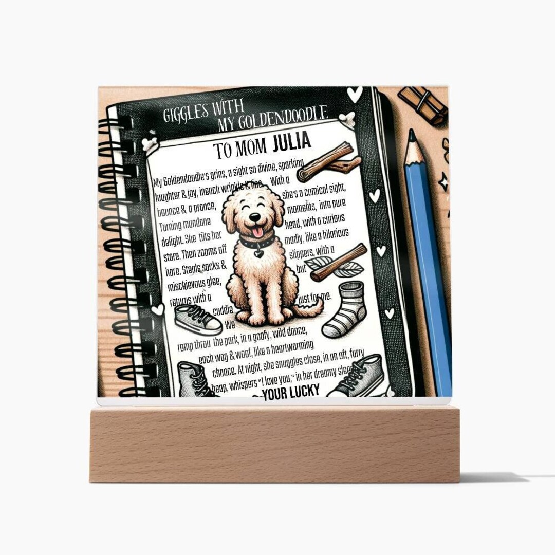 Personalized Breed Dog Mom Acrylic Plaque Home Décor Custom Funny Poem ...