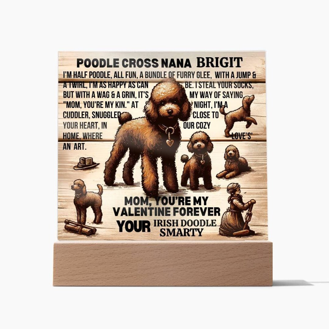 Personalized Breed Dog Mom Acrylic Plaque Home Décor Custom Funny Poem ...