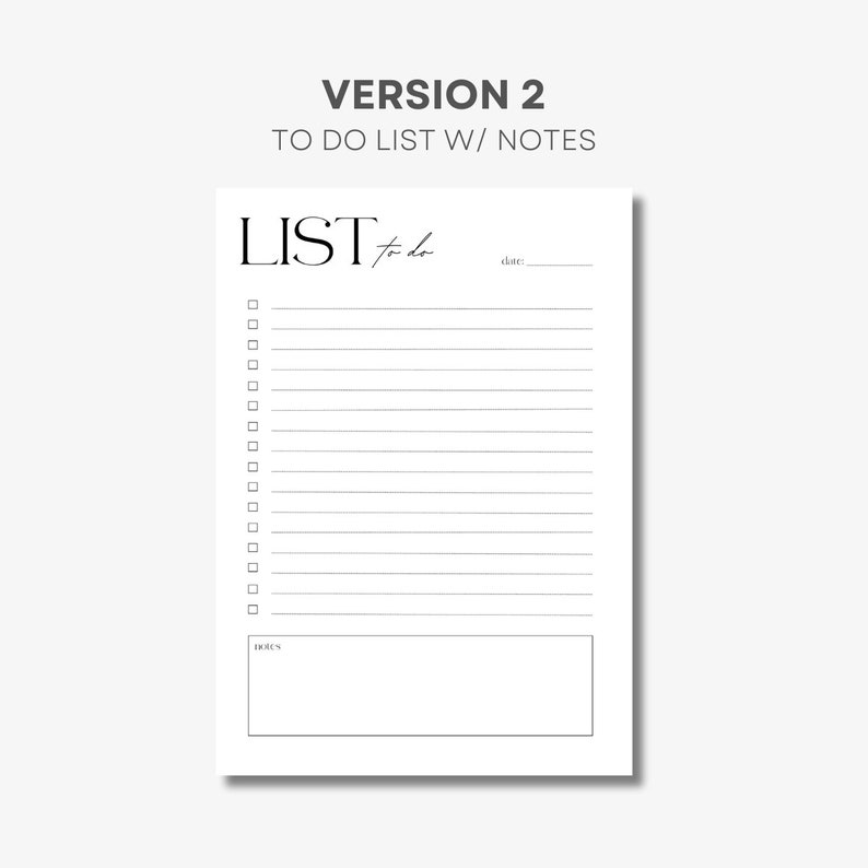 Colorful to Do List Printable PDF, Light Dark Mode to Do List Page ...