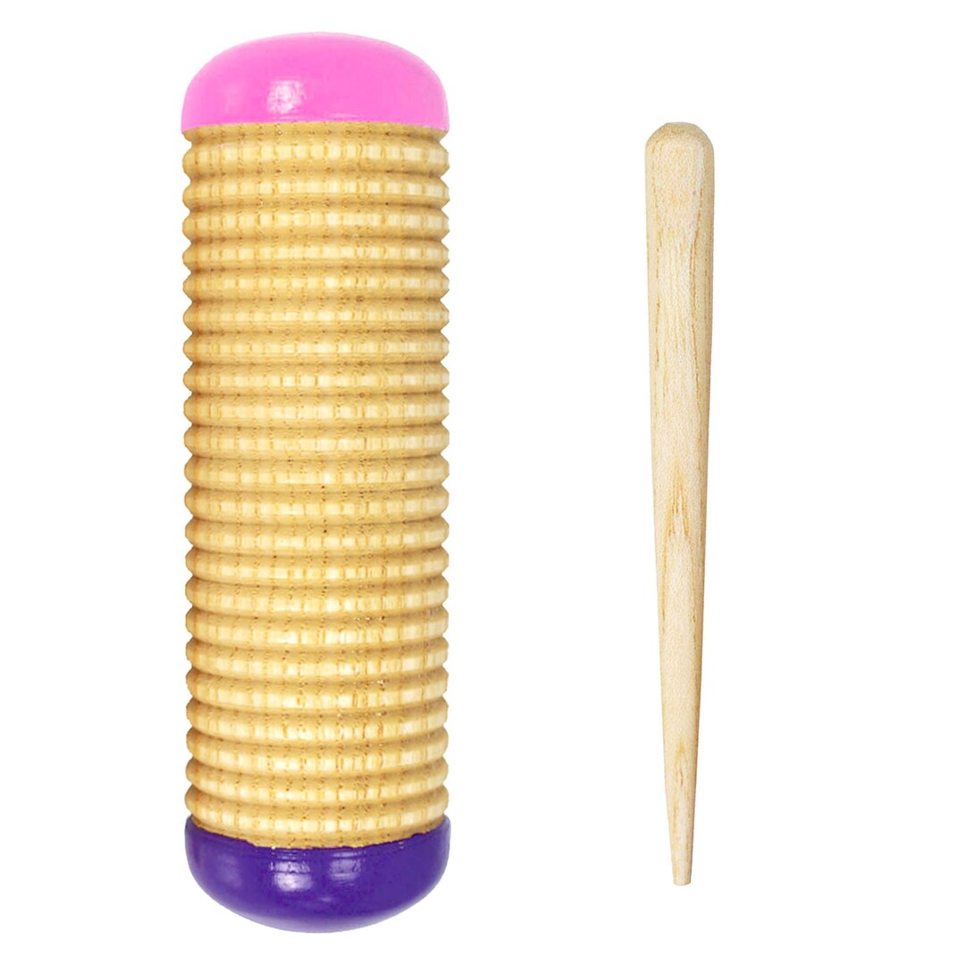 Wooden Musical Shaker and Guiro With Wooden Scraper Multi Use Musical ...