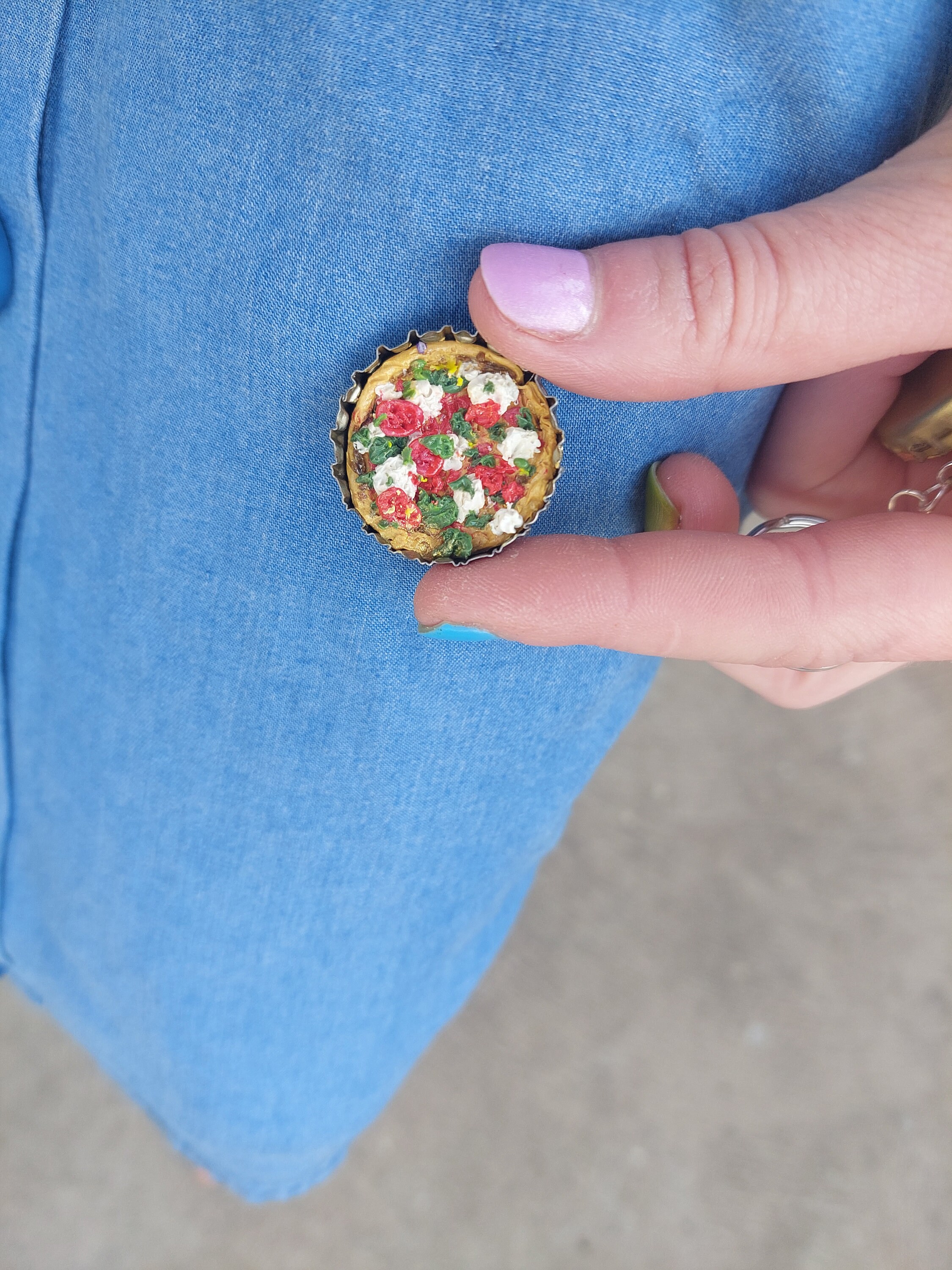 Handmade Bottle Cap Food Pins - Etsy