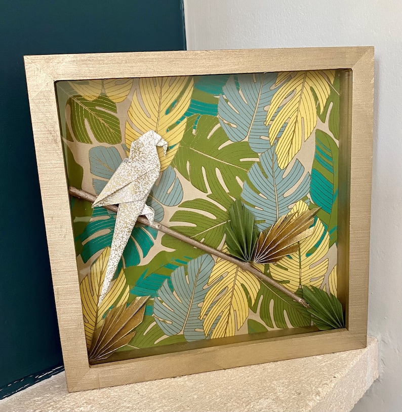 Tropical-inspired Origami Display Frame - Etsy
