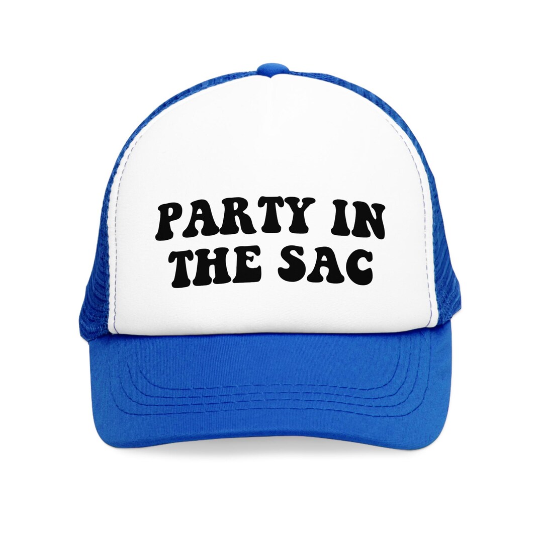 Mesh Cap Party in the Sac Hat, Sac Party, Block Party, Festival Hat ...