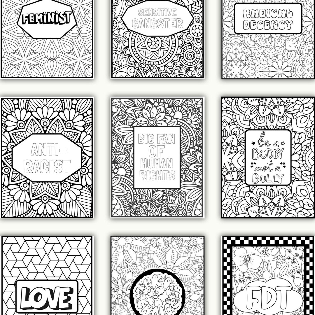 Activist Art Coloring Pages: Protest Designs (digital Download) - Etsy