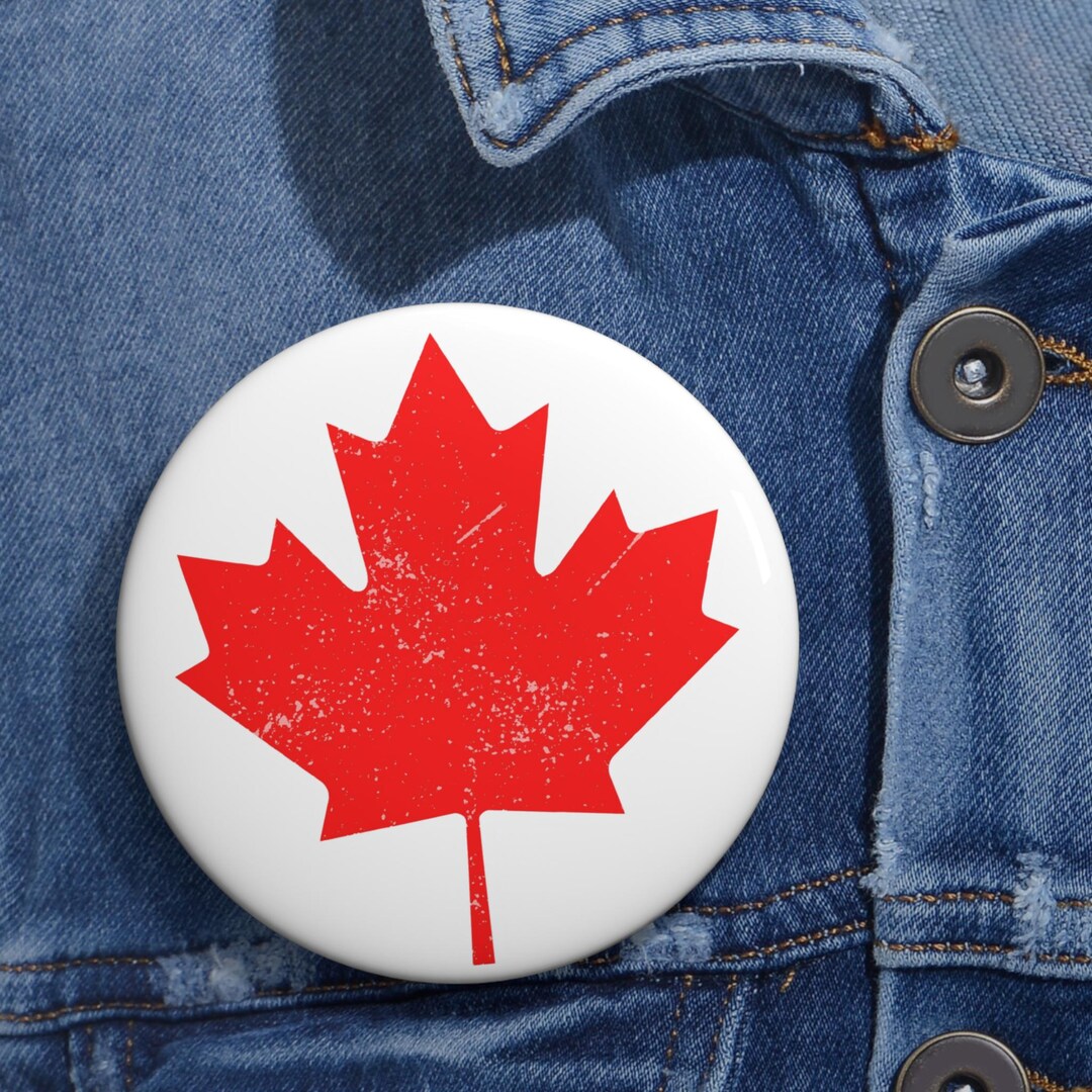 Canada Pride Pin Button, Custom Political Ally Democracy Pin ...