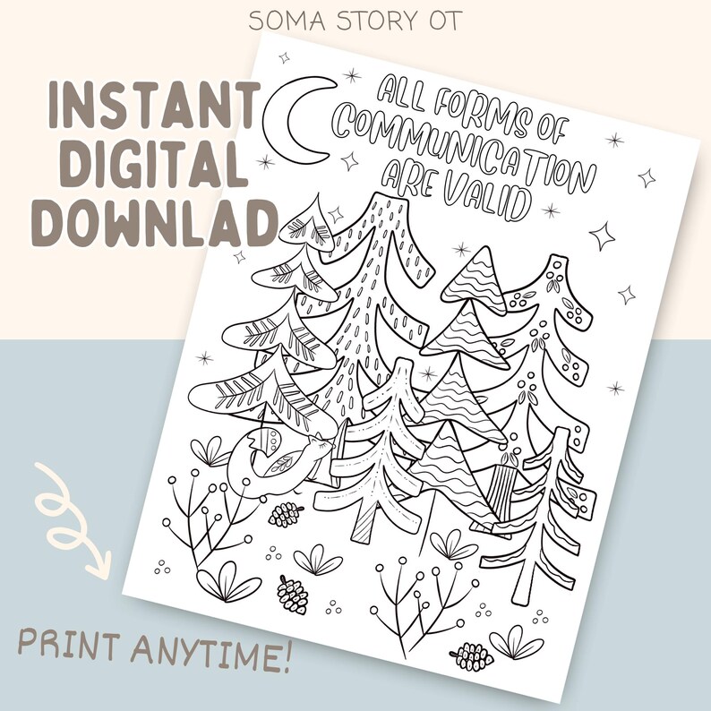 Neurodiversity Affirming Coloring Pages; Embrace Neurodiversity ...