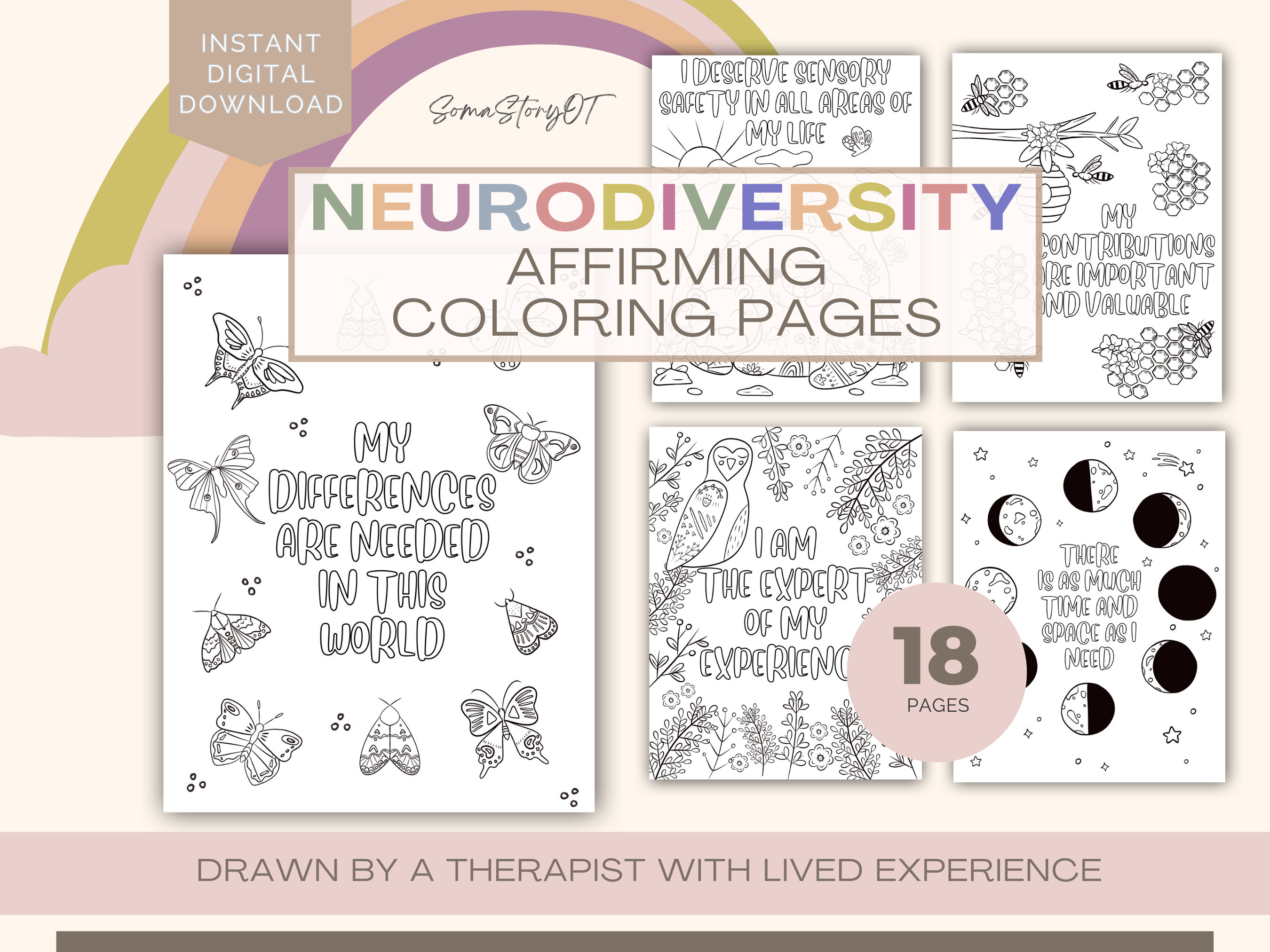 Neurodivergent Affirmations, Neurodiversity Affirming Occupational ...