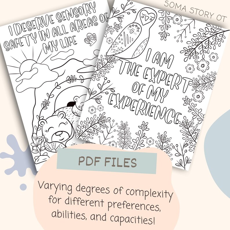 Neurodiversity Affirming Coloring Pages; Embrace Neurodiversity ...