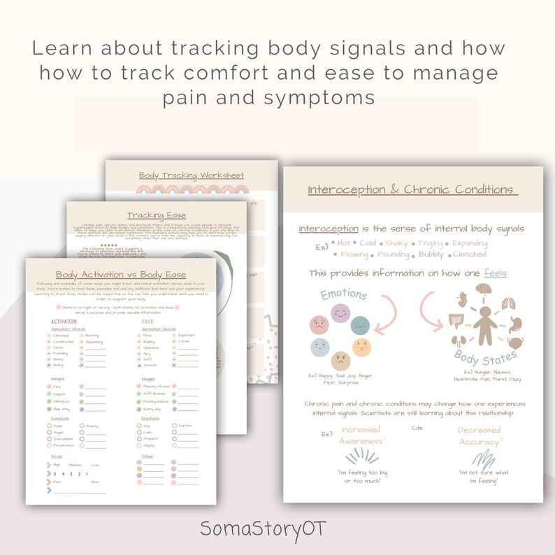 Chronic Illness Worksheets Bundle; Somatic Therapy & Medical Planner ...