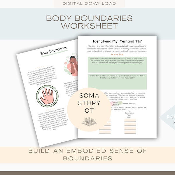 Boundaries Worksheet - Etsy
