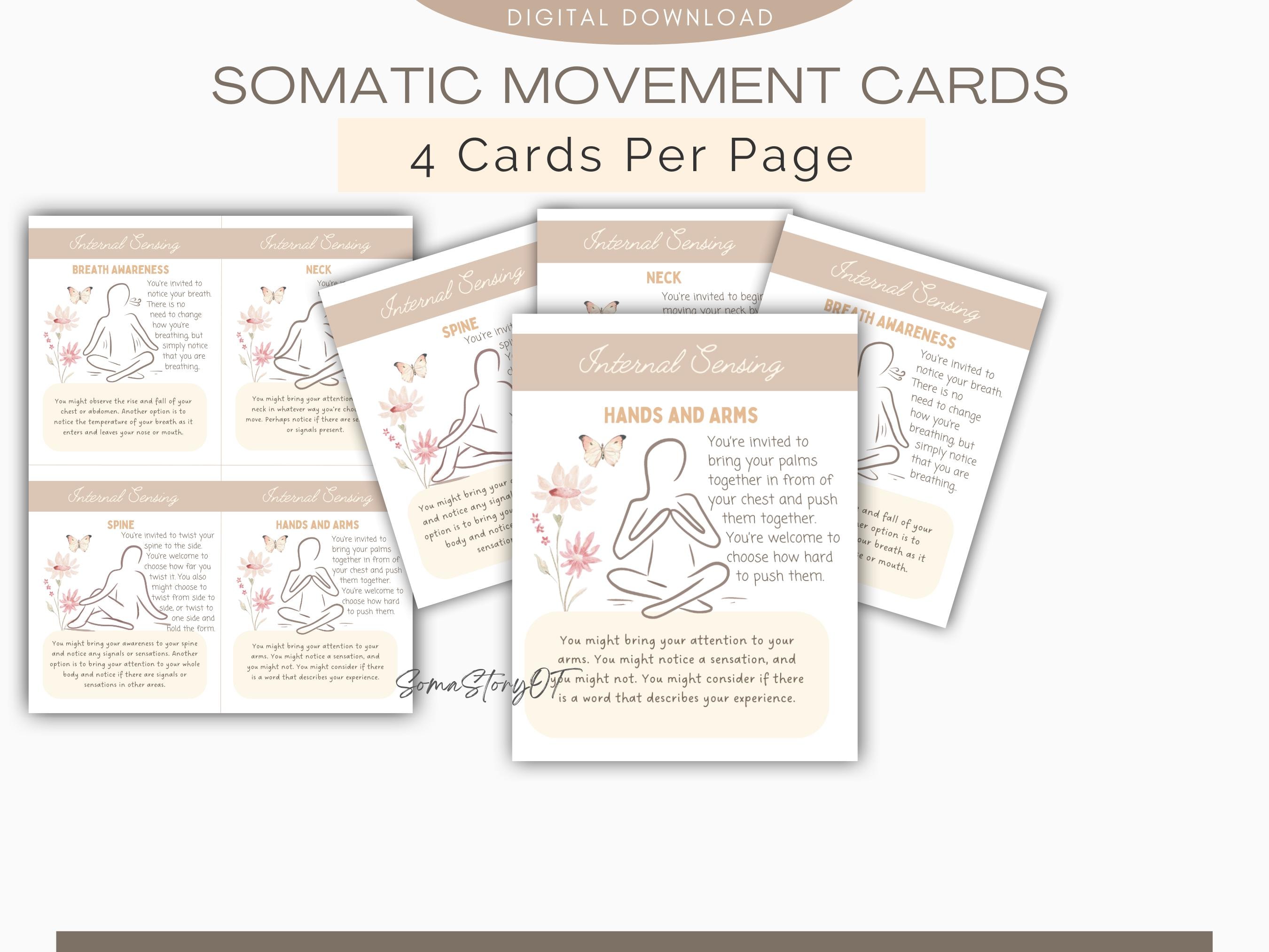 Somatic Therapy Movement Cards - Etsy