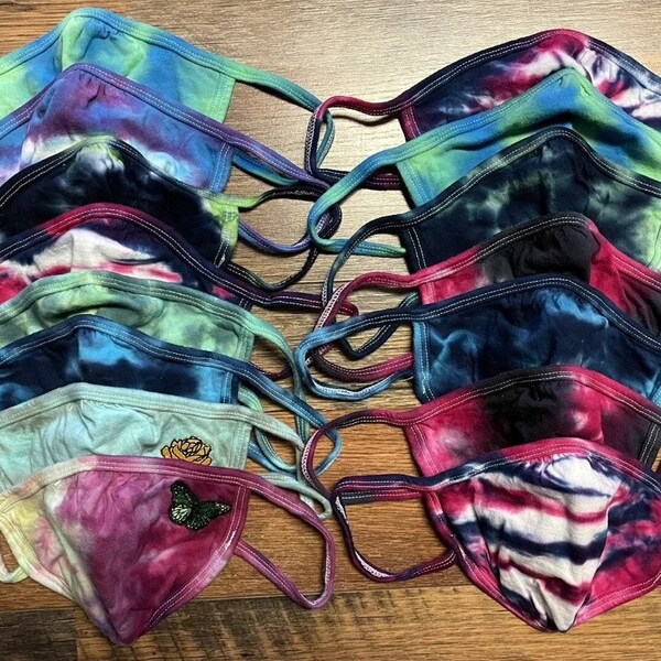 Tie Dye Face Mask - Etsy