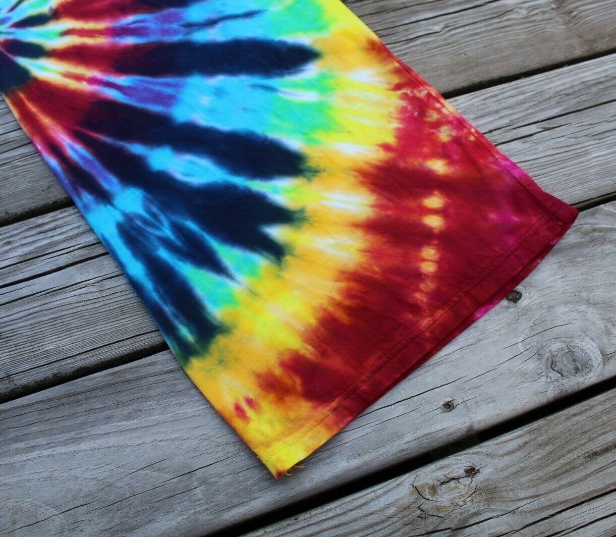 Medium Ladies Tie Dye Palazzo Pants Wide Leg Etsy