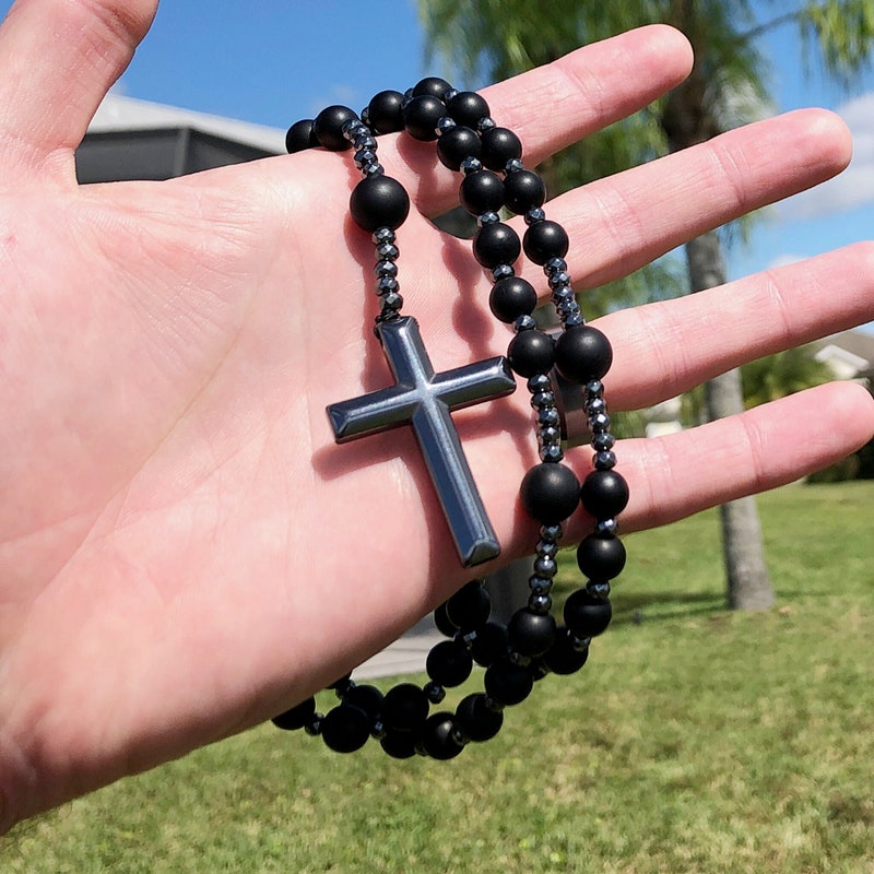 Mens Rosary Necklace - Etsy