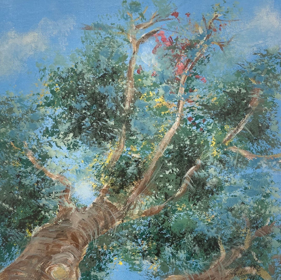 Spring Tree Wall Art Canvas - Etsy