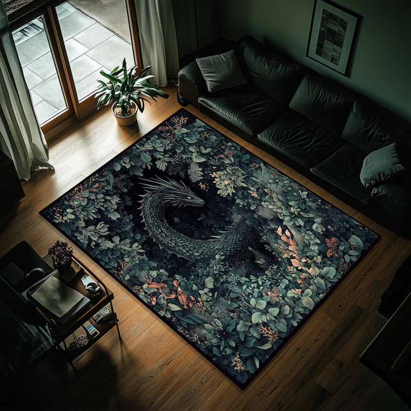 Dragon Area Rug - Etsy