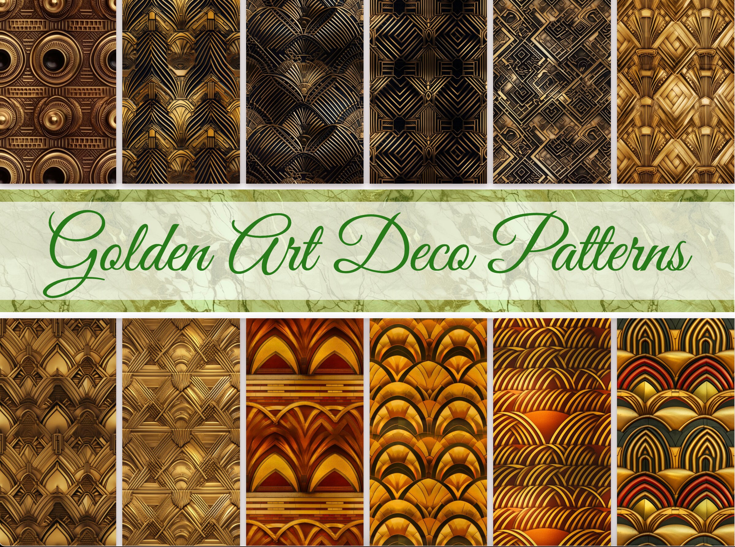 Seamless Gold Art Deco Texture Digital Paper SEAMLESS Art Deco Texture ...