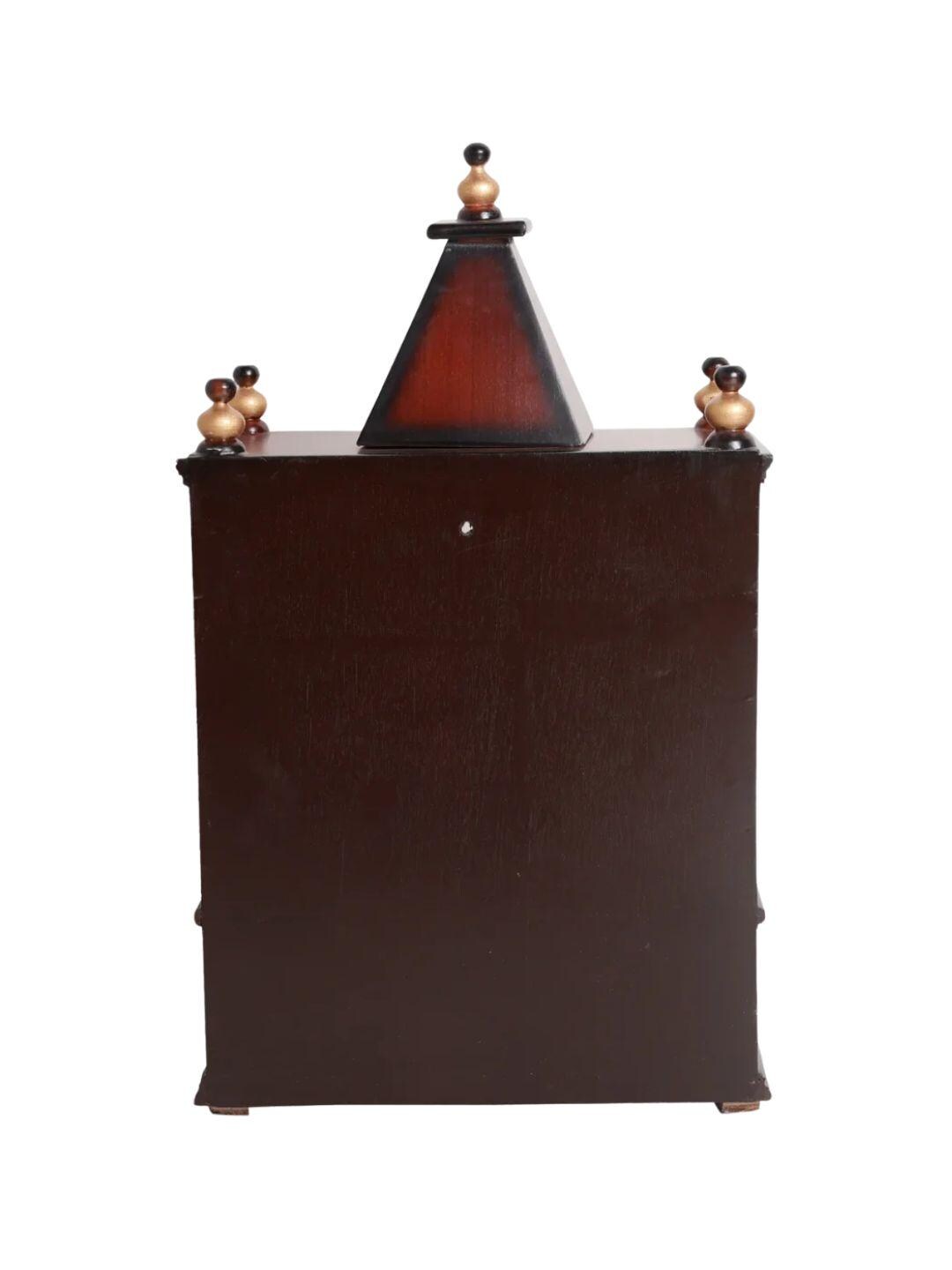 Alaya Wall Mount Pooja Mandir Without Door (brown Gold), Small Wooden ...