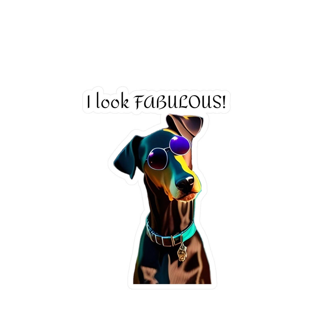 Silly Head Tilt Doberman Decal - Etsy