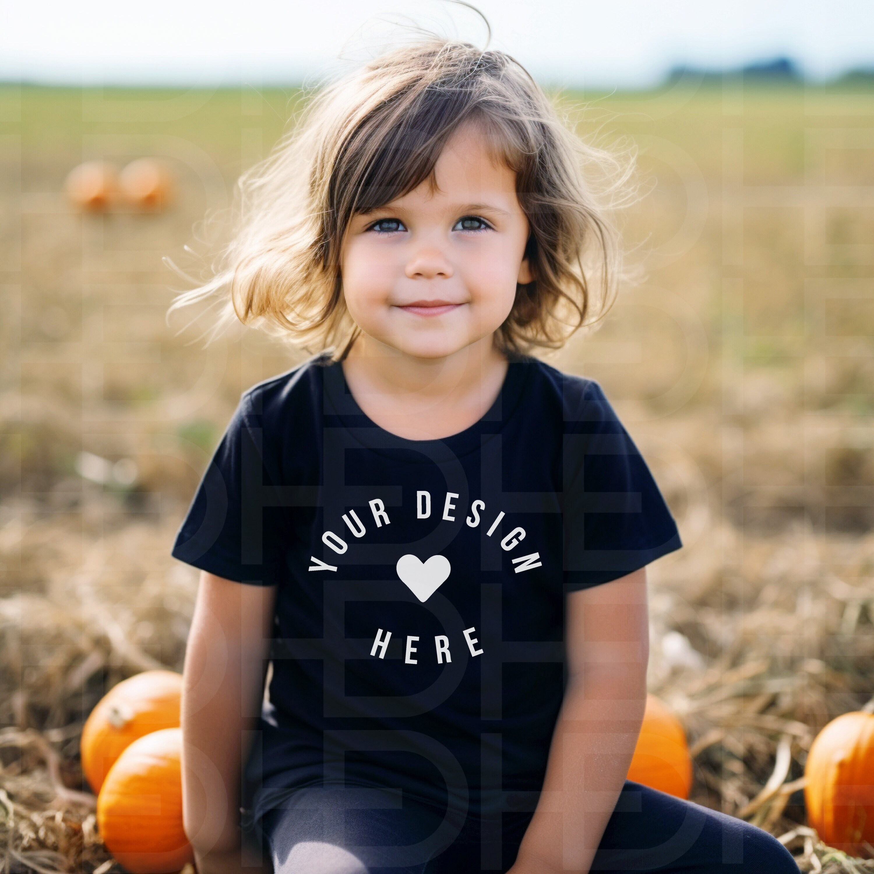 Toddler Mockup for Fall Mockup Halloween Mockup for Babies Gildan Mock ...