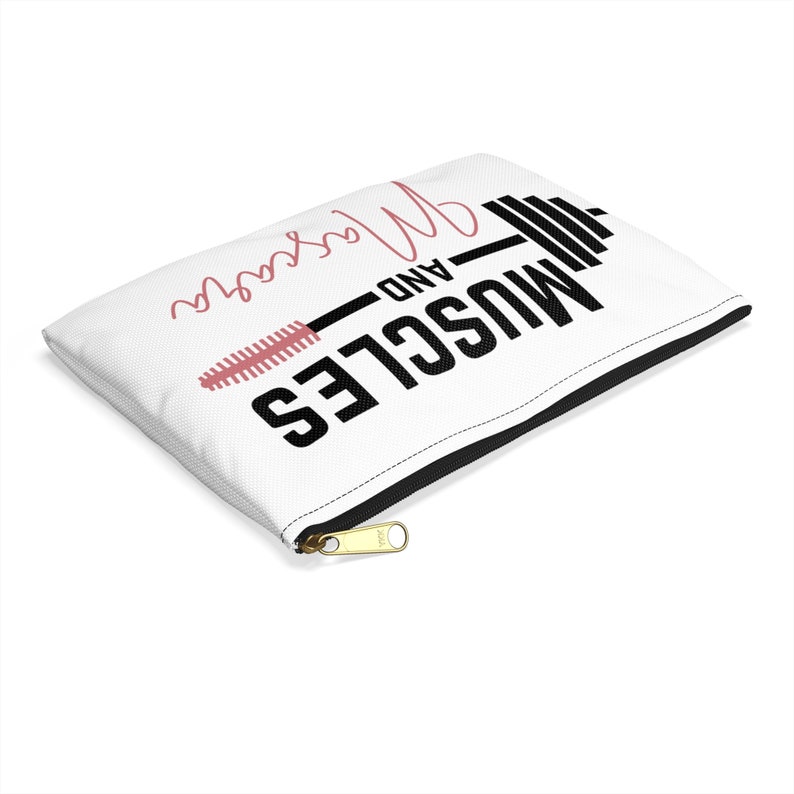 Muscles and Mascara Accessory Pouch Gym Make up Bag Travel Make up Bag ...