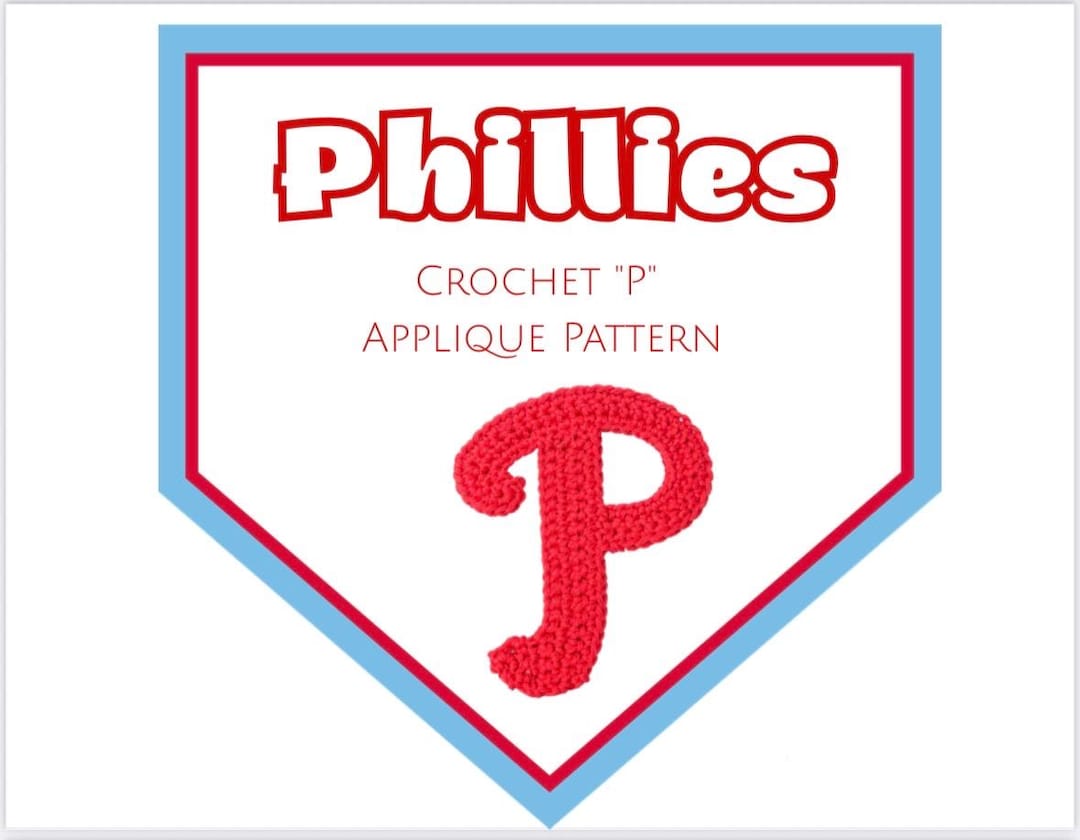 Crochet Appliqué Phillies Letter P - Etsy