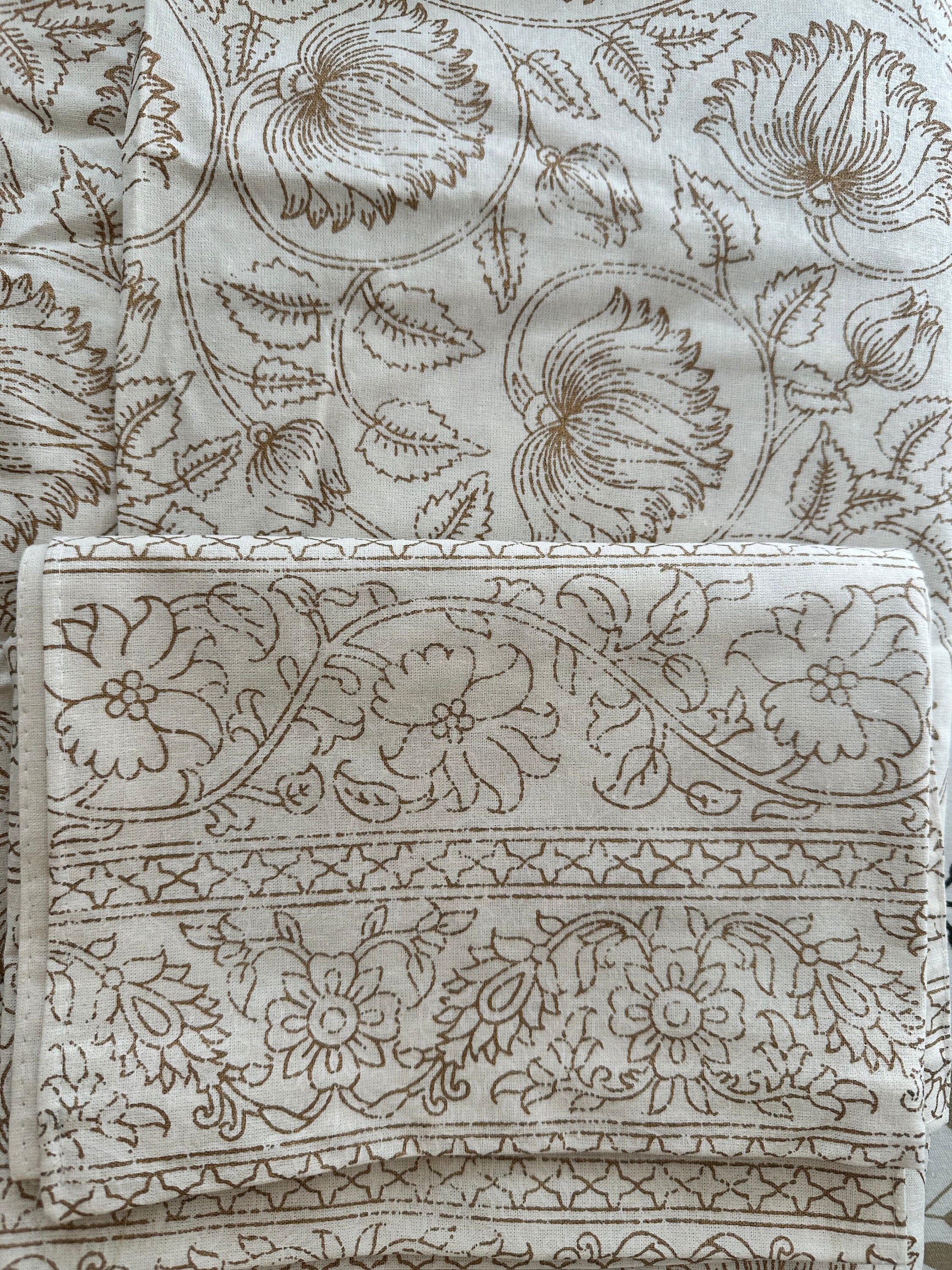 Regal Lotus Queen Fitted Bedsheet Set With Pillowcases Premium Cotton ...