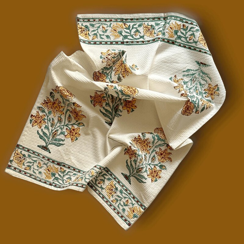 Block Print Towel - Etsy