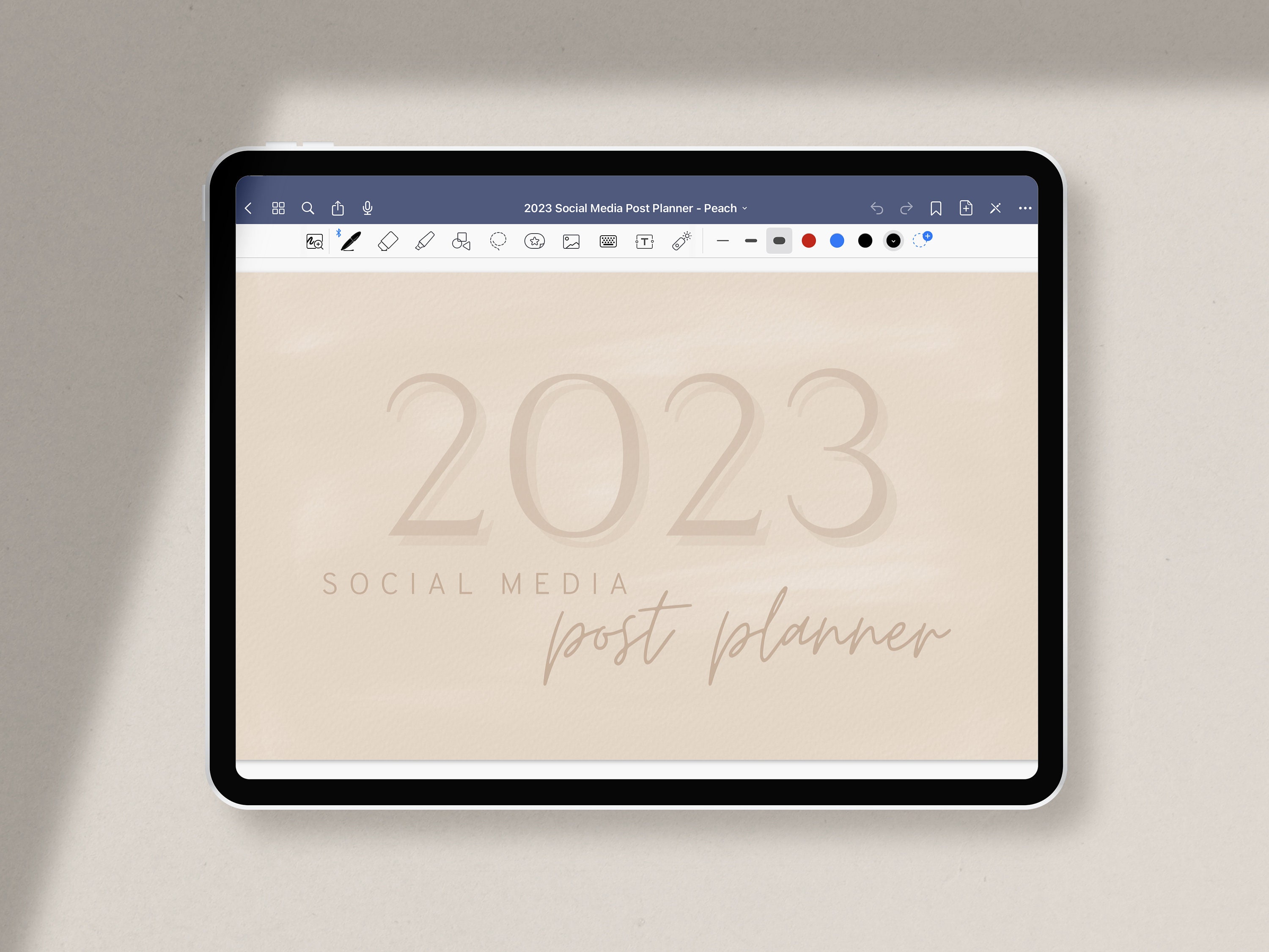 Digital Goodnotes Planner 2023-2024 Social Media Content Planner ...