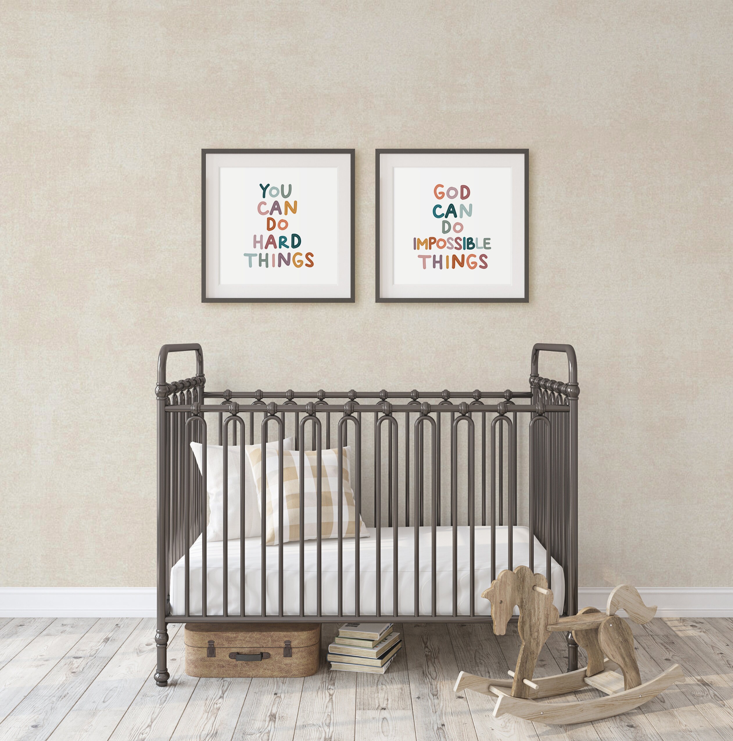 Affirmations for Kids Christian Art Nursery Wall Art Printable Playroom ...