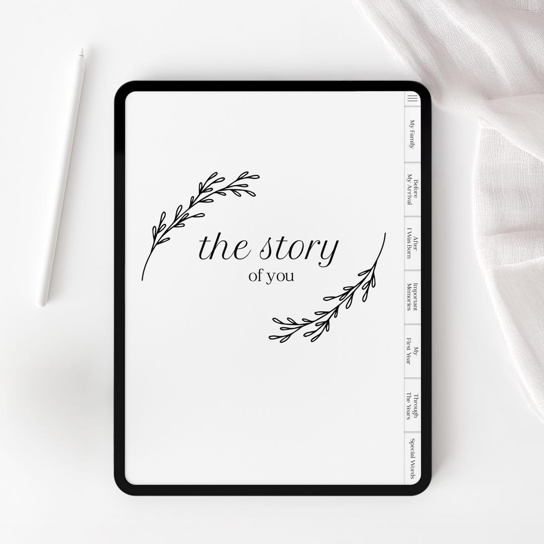 Baby Book Digital Planner, Baby Memory Book Pages, Baby Milestone ...