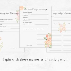 Baby Book Printable | My First Year Baby Memory Book for Moms | Newborn ...