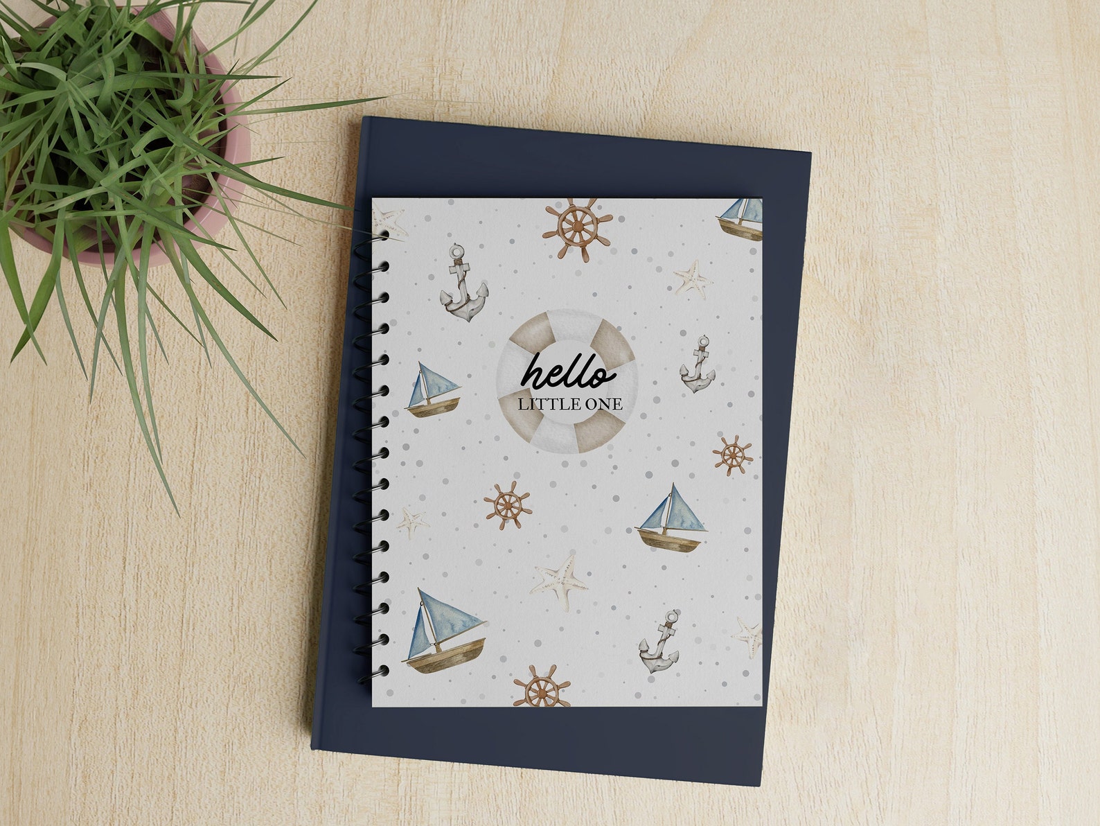 Nautical Printable Baby Book, Sailor Memory Book Pages, Anchor Baby ...