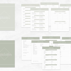 Printable Home Management Binder for Important Documents | Family ...
