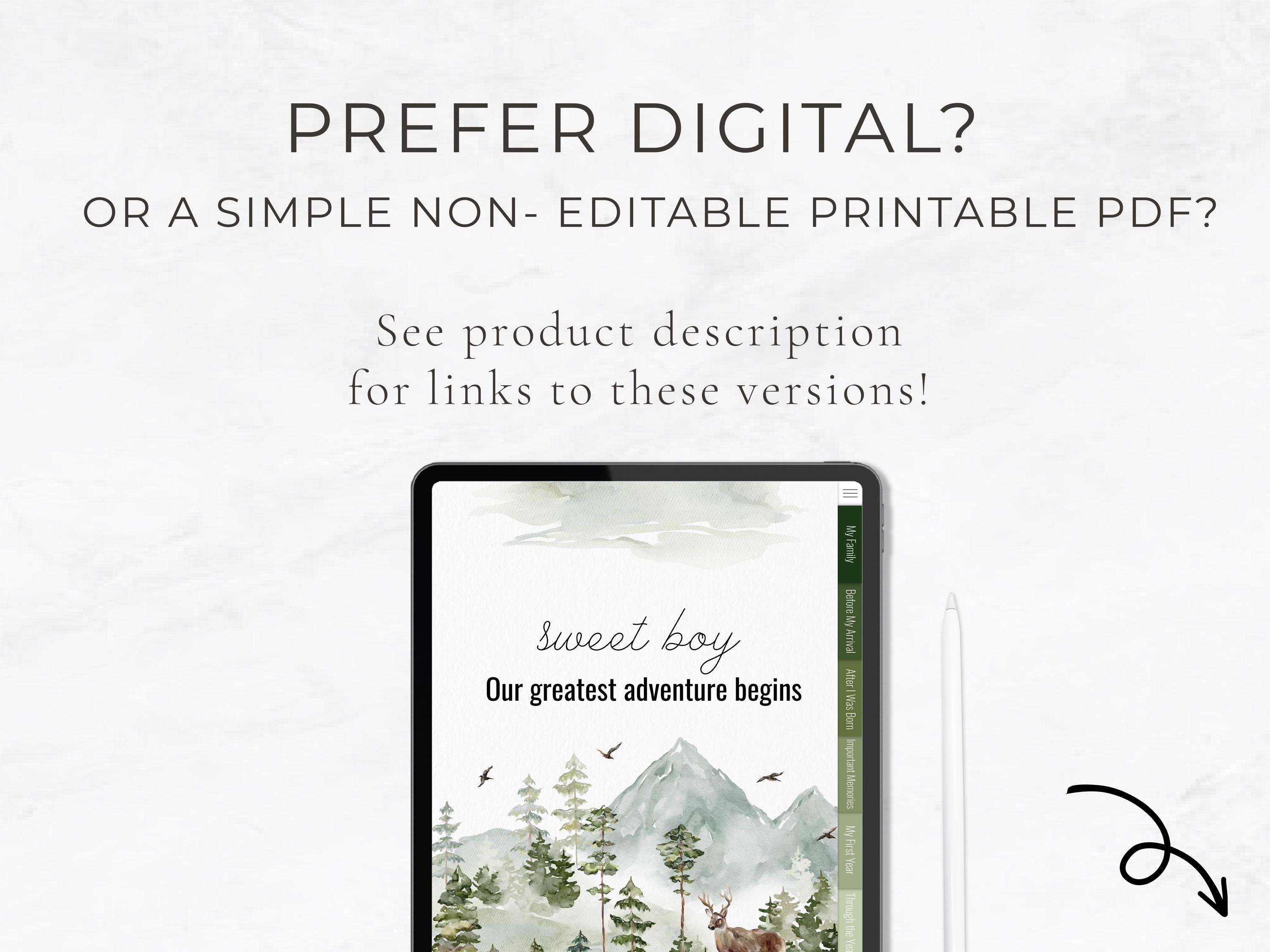 Editable Baby Book Printable Canva Template, Baby Memory Book Pages ...