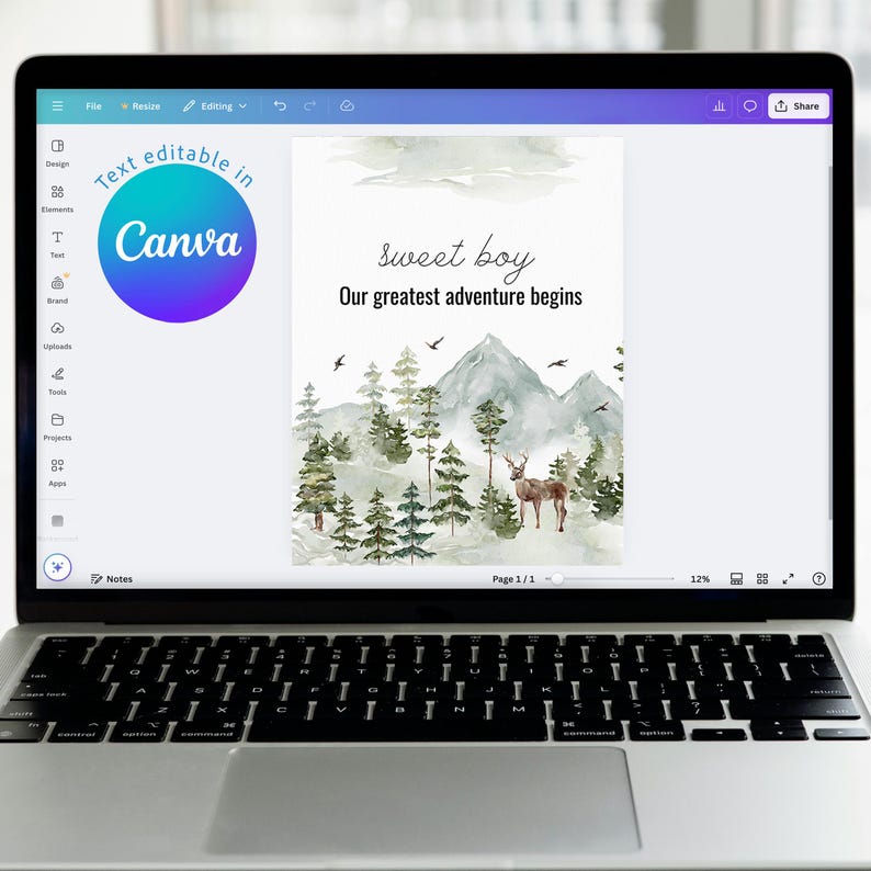 Editable Baby Book Printable Canva Template, Baby Memory Book Pages ...