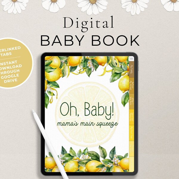 Printable Baby Milestone Keepsake Book, Babys First Year Memory Book ...