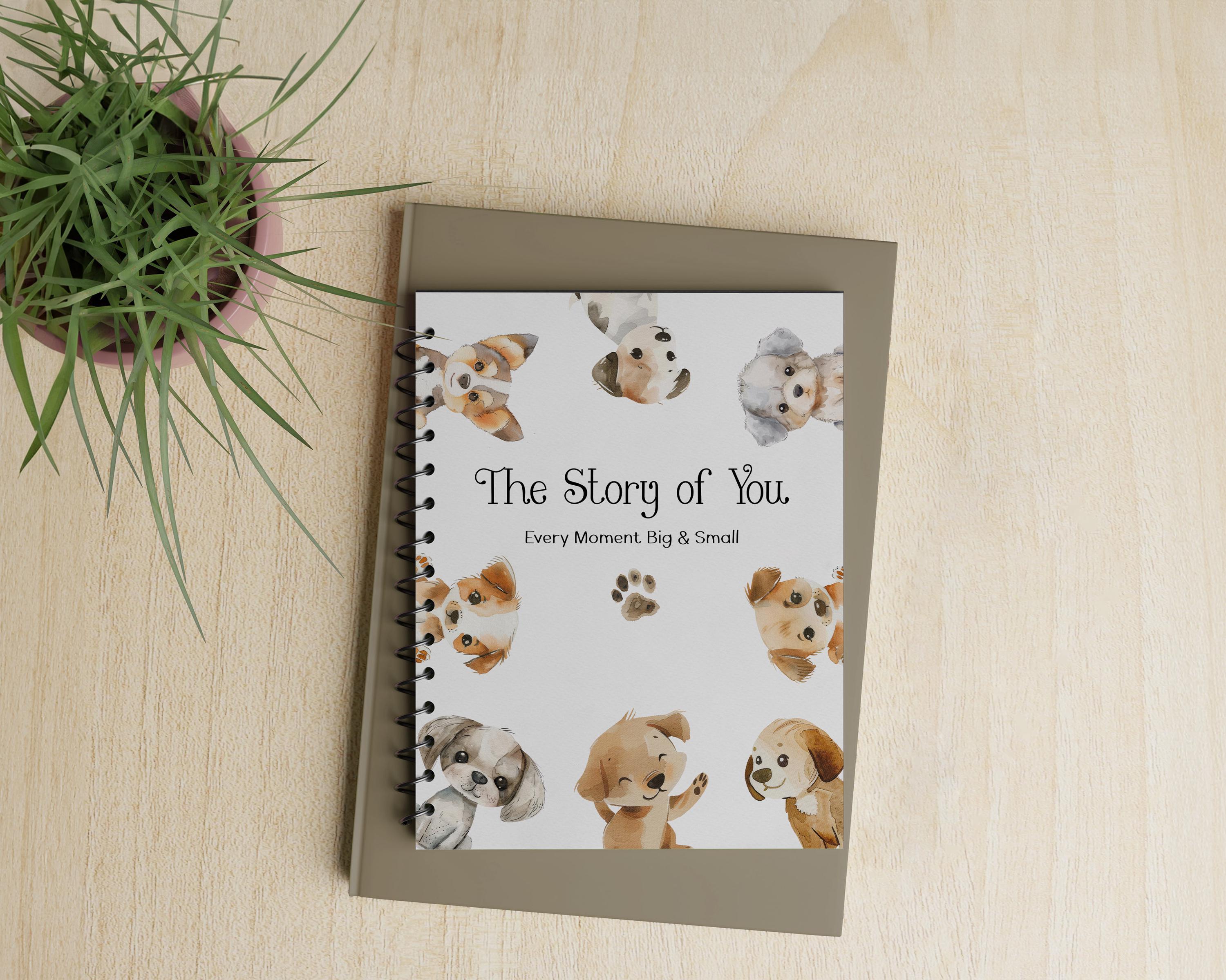 Puppy Printable Baby Milestone Keepsake Book, Baby’s First Year Memory ...