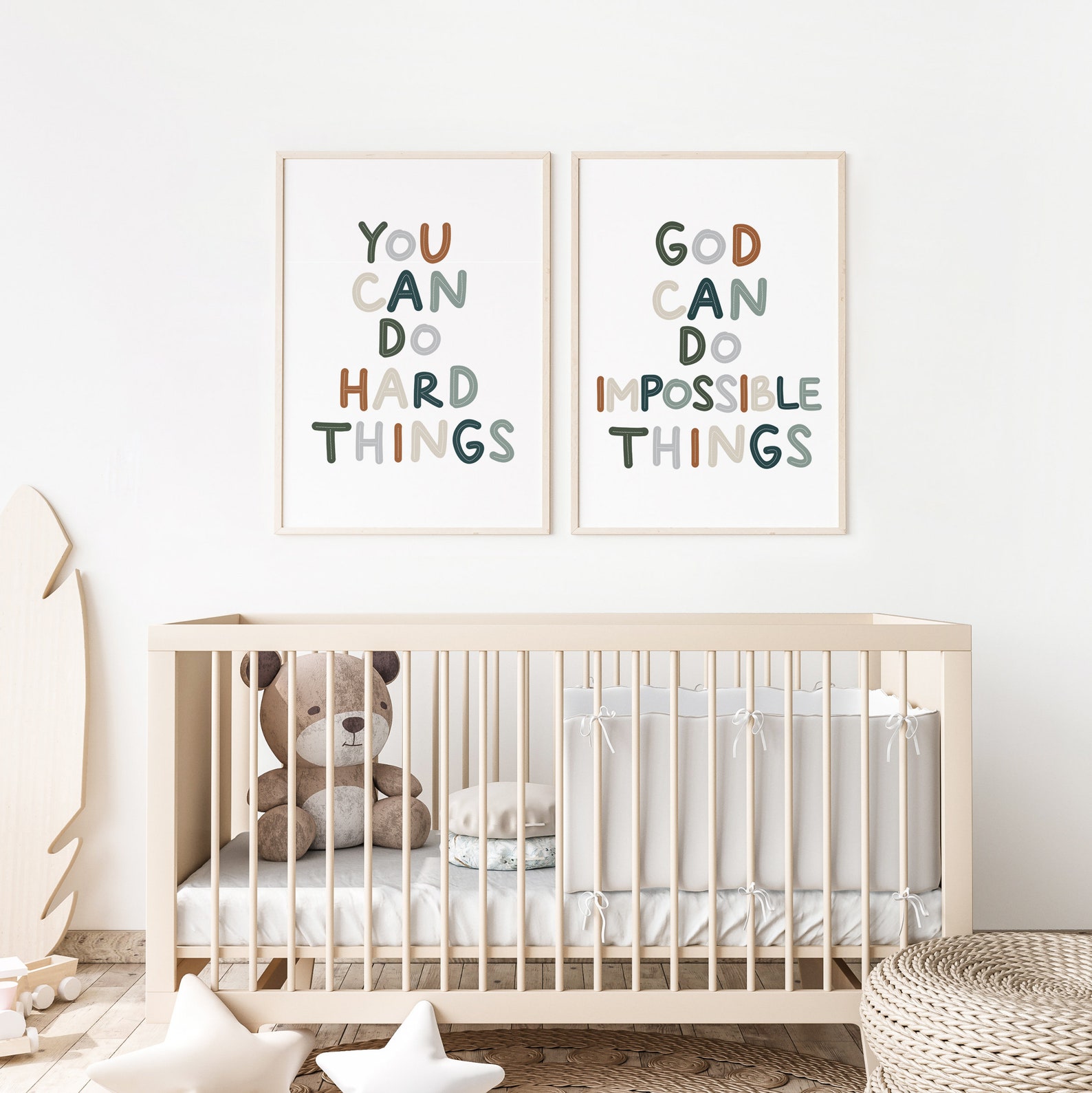 Affirmations for Kids Christian Art Nursery Wall Art Printable Playroom ...