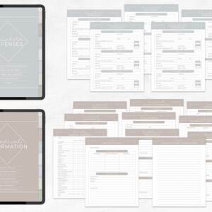 Digital Home Management Binder for Goodnotes, Family Planner, Emergency ...