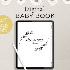 Baby Book Digital Planner Baby Memory Book Pages Baby Milestone ...