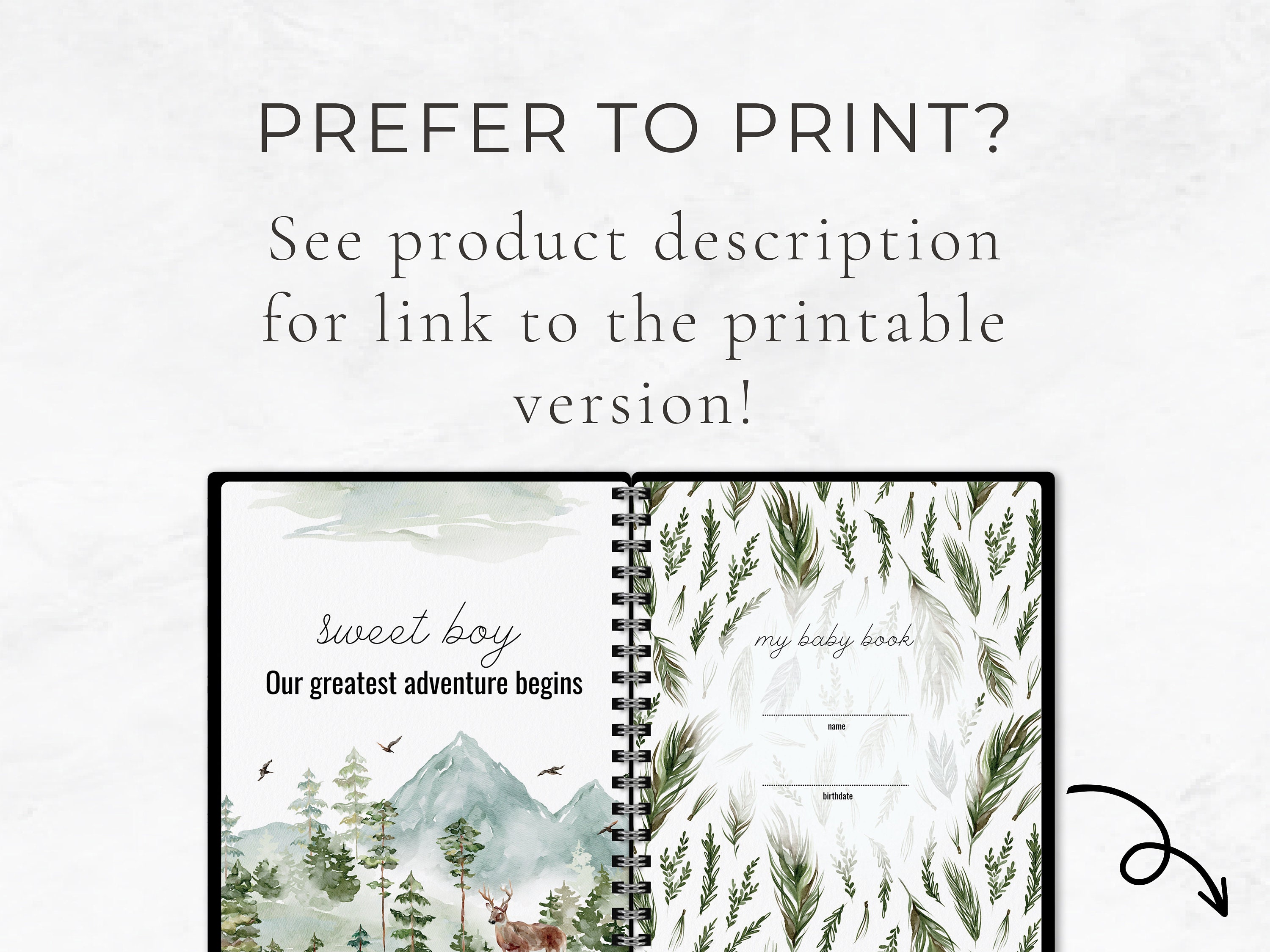 Babys First Year Memory Book, Baby Book Digital Planner, Digital Baby ...