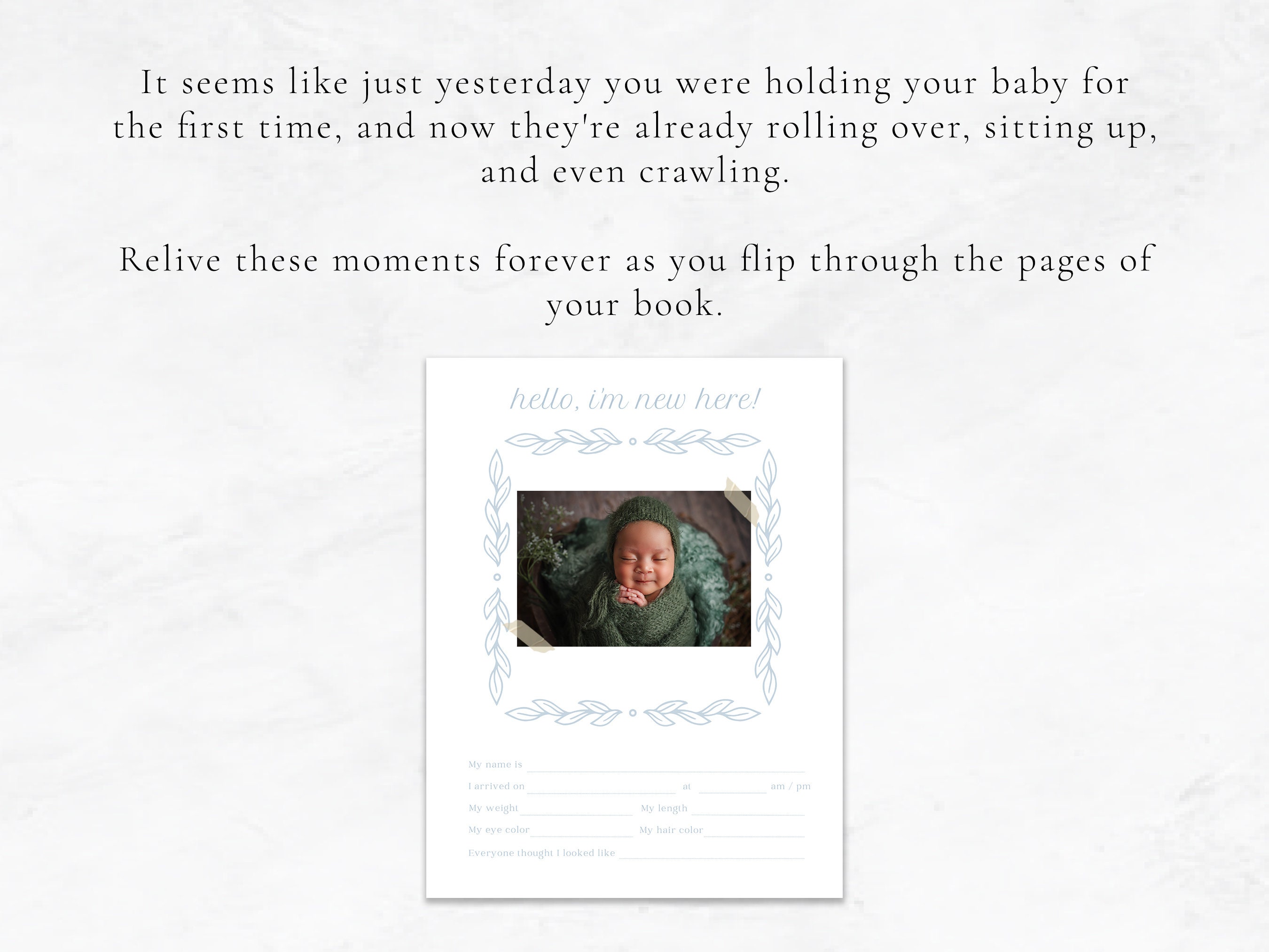 Printable Baby Book,baby Shower Gift,baby Book Pages,baby Milestone ...
